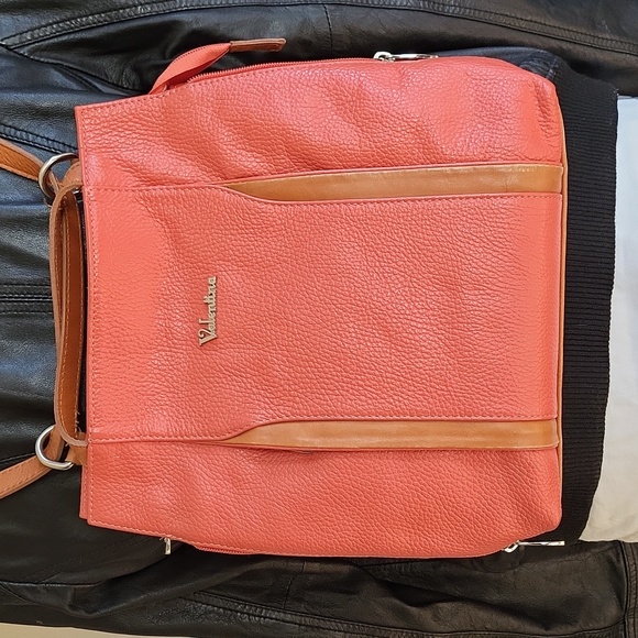 Valentina | Bags | Valentina Salmon Leather Backpack Purse | Poshmark